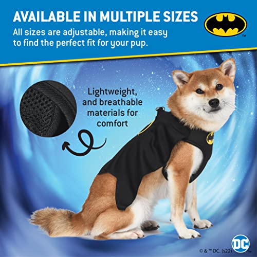 DC Comics for Pets Batman Dog Harness | Soft and Comfortable No Pull Harness for Dogs, Dog Batman Costume | Cute Small Dog Halloween Costume for Small Dogs, Batman Harness, Puppy Harness, Pet Harness