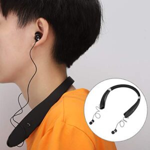 SX-991 Bluetooth Wireless Stereo Neckband Earbuds, Foldable Neck Hanging Type Telescopic Headset, CVC Broadband Noise Reduction, Smart Matching Connection for Tablet, Laptop, Desktop and Cell Phone