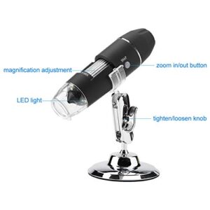 Tyenaza Microscope, USB Magnifier Handheld Electronic Microscope Digital Microscope Inspection Camera 1600X 2MP HD with Stand