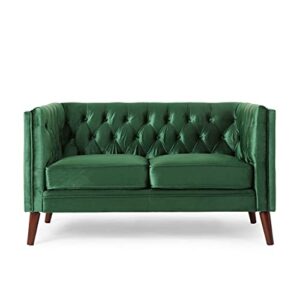 christopher knight home holasek love seats, emerald + brown