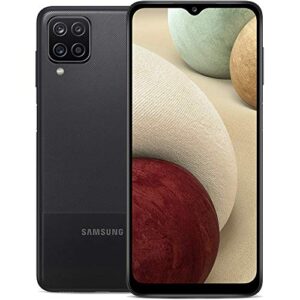 samsung galaxy a12 (32gb, 3gb) 6.5" hd+, quad camera, 5000mah battery, global 4g volte at&t unlocked (t-mobile, verizon, metro) a125u (black)