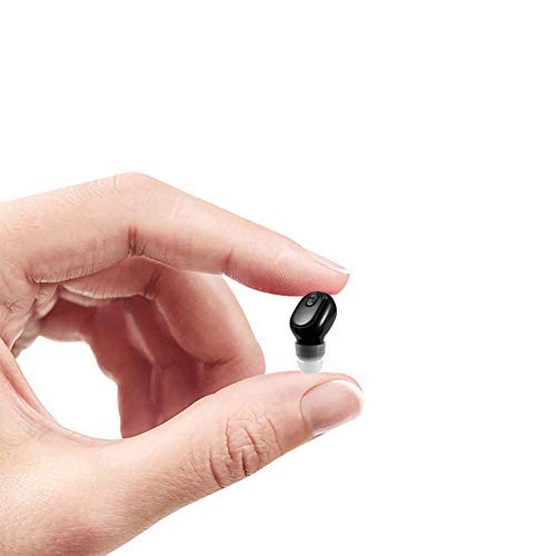 SANWENYU Single Ear Wireless Earbud Bluetooth Headset in-Ear Mini Invisible Headphone Business Earphone (Black)