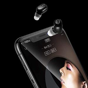 SANWENYU Single Ear Wireless Earbud Bluetooth Headset in-Ear Mini Invisible Headphone Business Earphone (Black)