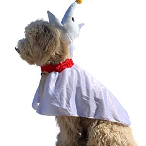 ComfyCamper Dog Ghost Costume for Small Medium and Large Dogs Puppies and Cats, X-Large, White