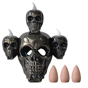 aboofan 1 set haloween smoke horror skeleton led candlelight aromatherapy decor light halloween decor