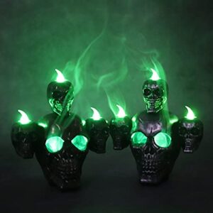 ABOOFAN 1 Set Haloween Smoke Horror Skeleton LED Candlelight Aromatherapy Decor Light Halloween Decor