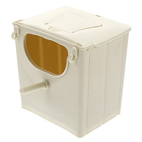 Parrot plastic bird nest box Breeding Box Plastic Birdhouse Pet Wood Parakeet Budgie Cockatiel Breeding Nesting with Hooks for Budgie Finch Conure bird finch nest Cockatiel parrot tree hanging box