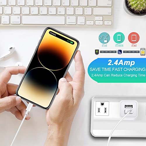 JAHMAI iPhone Charger, 5Pack 6ft Lightning Cable[Apple MFi Certified] Fast Charging High Speed Data Sync Phone Cord Compatible with iPhone 14 13 12 11 Pro Max XS MAX XR XS X 8 7 Plus 6S SE iPad Mini