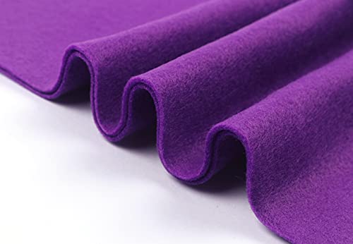 YYCRAFT 2 Yards Thick Soft Felt by The Yard Fabric 38 Inch Wide DIY Arts & Crafts Sewing-Purple