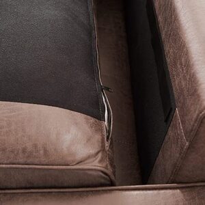 High Elastic Sponge Two-seat Sofa(Dark Brown)