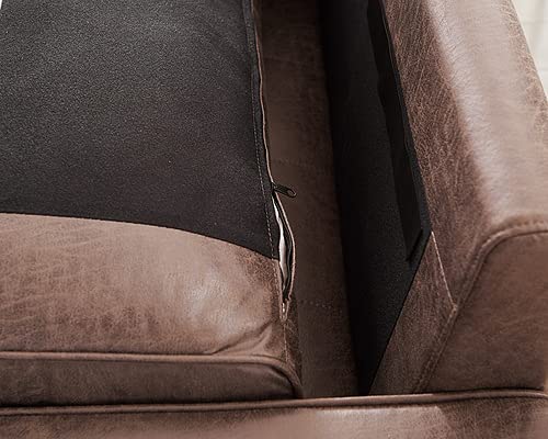 High Elastic Sponge Two-seat Sofa(Dark Brown)