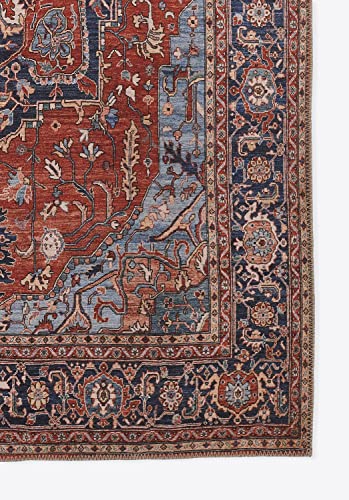 Momeni Afshar Polyester Area Rug, Red, 3' X 5' (AFS37)