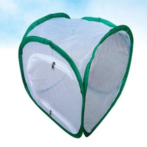 30x30x30cm Foldable Insect Breeding Cages Net Cloth Mantis Stick Praying Cylindrical Cage Plant Cultivation Mosquito Net Box- Insect Cage