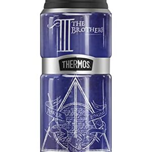 Harry Potter Deathly Hallows Logo THERMOS STAINLESS KING Stainless Steel Drink Bottle, Vacuum insulated & Double Wall, 24oz