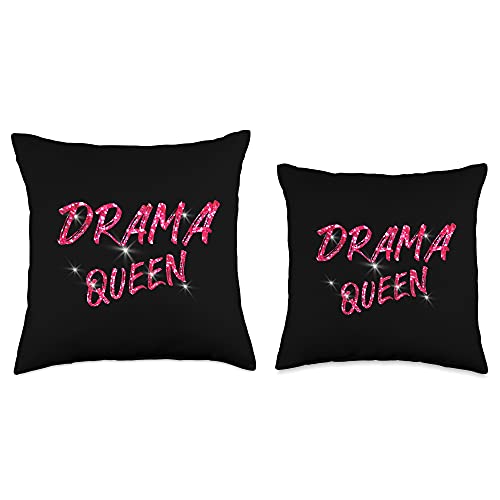 FUN DRAMA QUEEN GESCHENKIDEE FRAUEN MÄDCHEN Drama Queen Women's Men's Children Throw Pillow, 16x16, Multicolor