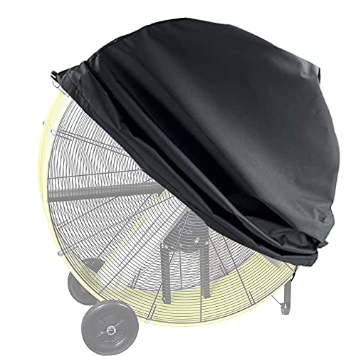 ELONGRIVER Industrial 42" Belt Drive Drum Fan Cover, Waterproof&Dustproof Cover for 42" Barrel Fan,Commercial Floor Fan Cover in Heavy Duty Polyester for Outdoor and Indoor(L47xW21.5xH46")