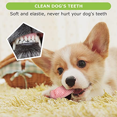 ENZZROA Dog Chew Toys for Puppy Teething, 3Pack 2-8 Months Puppies Teething Toys Soft & Durable Puppy Toys for Cleaning Teeth and Protects Oral Health Both Small Dogs & Medium Dog Suitable