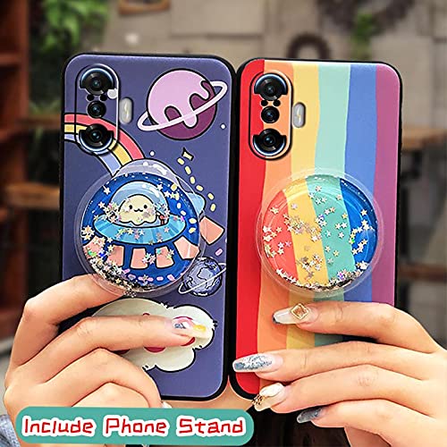 Glisten Dirt-Resistant Lulumi Phone Case for Xiaomi Redmi K40 Gaming Edition/Poco F3 GT, Protective Soft Case Cute Anti-dust Phone Stand Holder Cover Cartoon Armor case Shockproof Cartoon, 10