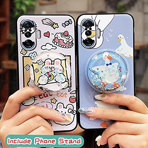 Glisten Dirt-Resistant Lulumi Phone Case for Xiaomi Redmi K40 Gaming Edition/Poco F3 GT, Protective Soft Case Cute Anti-dust Phone Stand Holder Cover Cartoon Armor case Shockproof Cartoon, 10