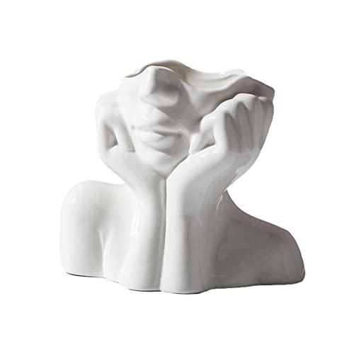 Female Form Face Vase Art Vase for Home Office Décor Feminist Decor Modern Body Flower Vase Female Body Ceramic Vase Modern Minimalism Nordic Style