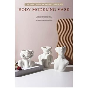 Female Form Face Vase Art Vase for Home Office Décor Feminist Decor Modern Body Flower Vase Female Body Ceramic Vase Modern Minimalism Nordic Style