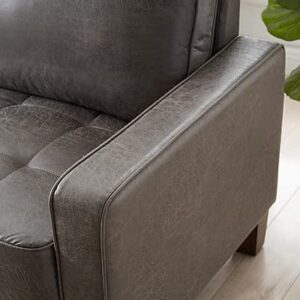 High Elastic Sponge Two-seat Sofa(Gray)