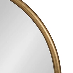 Kate and Laurel Estero Modern Arched Mirror with Shelf, 20 x 28, Gold, Transitional Arch Mirror for Wall