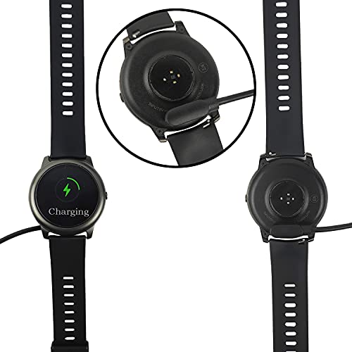 BPOPO Smartwatch Magnetic Charger Cable [2 Pack] Compatible with Yamay SW022,AGPTEK LW11 TicWatch GTX,Motast Mugu Chalyh 1.69" Fitness Watch,3.3Ft 2 Pins USB Charging Cord