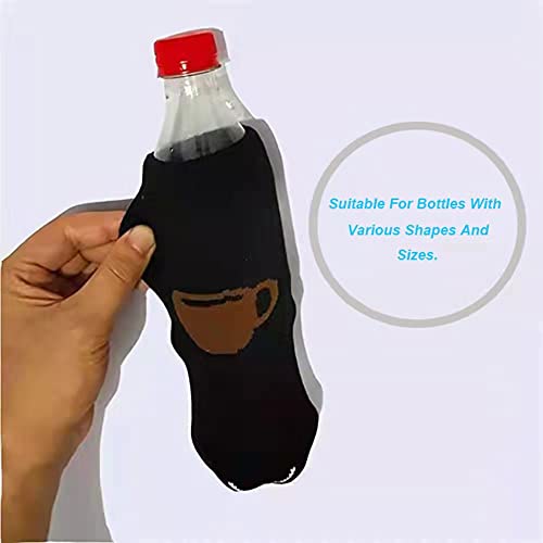 4Pack Suitable for Bottles with Various Shapes, Reusable Coffee Sleeves, Water Bottle Sleeve to Prevent Condensation and Dripping Fit 10-17oz Glass Plastic Sport Bottle