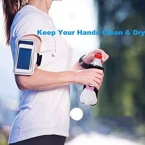 4Pack Suitable for Bottles with Various Shapes, Reusable Coffee Sleeves, Water Bottle Sleeve to Prevent Condensation and Dripping Fit 10-17oz Glass Plastic Sport Bottle