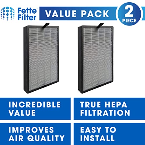 Fette Filter - PM1539 True HEPA H13 Replacement Air Purifier Filter Set Compatible with Inofia Air Purifier System Compare to Part # PM1539. Pack of 2