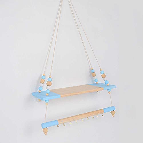 NC Crafts Ins Nordic Nordic Single-Layer Upper Board and Lower Stick Rack for Clothes Hanging Gray