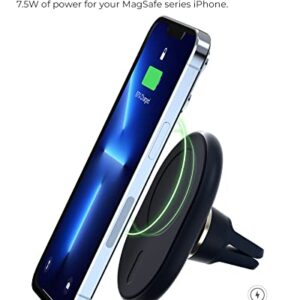 iOttie Velox Magnetic Wireless Charging Air Vent Car Mount. Compatible with MagSafe iPhones, including iPhone 12/13, iPhone 14, iPhone 12/13/14 Pro/Pro Max, 12/13 mini/14 Plus (Power Supply Included)