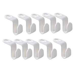 gonebin clothes hanger connector hooks,hanger extender clips,closet hanger wonder space saver magic extension hook clothing rack 10pcs