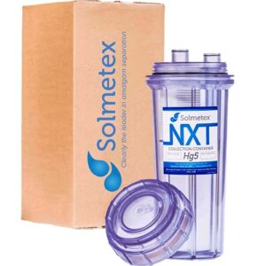 solmetex nxt hg5 collection container with recycle kit (nxt-hg5-002cr) for solmetex amalgam separator maintenance free for dental office