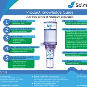 Solmetex NXT Hg5 Collection Container with Recycle Kit (NXT-Hg5-002CR) for Solmetex Amalgam Separator Maintenance Free for Dental Office