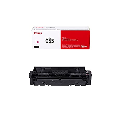 Canon 055 Toner Cartridge Black Yield 7600 Pages and Cyan, Magenta, Yellow Yield 2100 Pages -4 Pack in Retail Packaging