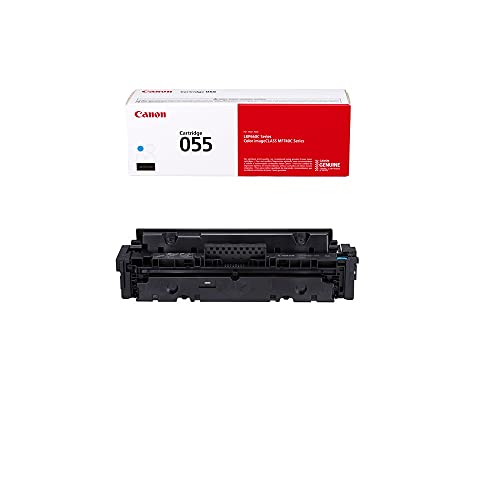 Canon 055 Toner Cartridge Black Yield 7600 Pages and Cyan, Magenta, Yellow Yield 2100 Pages -4 Pack in Retail Packaging