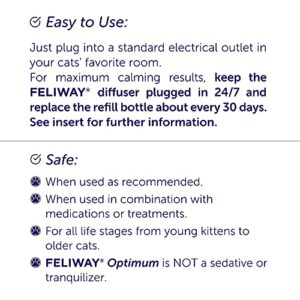 FELIWAY Optimum Cat, Enhanced Calming Pheromone Diffuser, 30 Day Starter Kit (48 mL)