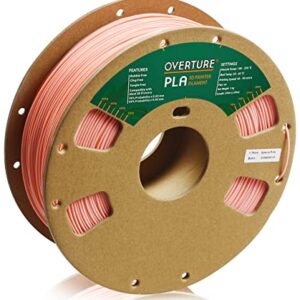 OVERTURE PLA Filament 1.75mm PLA 3D Printer Filament, 1kg Cardboard Spool (2.2lbs), Dimensional Accuracy +/- 0.03mm, Fit Most FDM Printer (Sakura Pink)