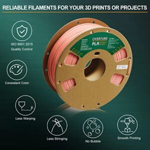 OVERTURE PLA Filament 1.75mm PLA 3D Printer Filament, 1kg Cardboard Spool (2.2lbs), Dimensional Accuracy +/- 0.03mm, Fit Most FDM Printer (Sakura Pink)