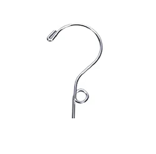 NAHANCO 12" Metal Skirt/Pant Hanger with Loop Hook, High Polished Chrome - 100/CTN.