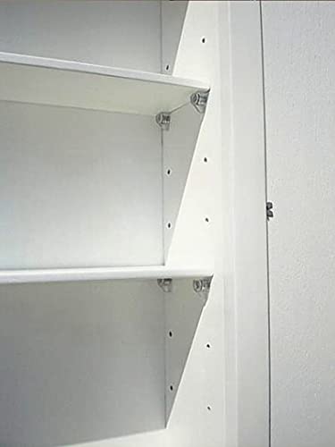 White Mission Recessed Medicine Cabinet/Black Hardware