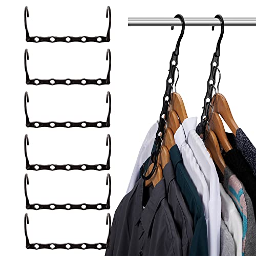 Ulimart Space Saving Hangers for Clothes -10 Pcs- Closet Hangers Space Saver,Plastic Hanger Organizer Small Closet Organizers and Storage,College Dorm Room Essentials