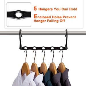 Ulimart Space Saving Hangers for Clothes -10 Pcs- Closet Hangers Space Saver,Plastic Hanger Organizer Small Closet Organizers and Storage,College Dorm Room Essentials