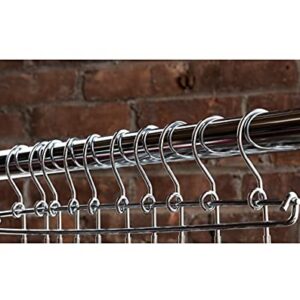 NAHANCO 18" Metal Shirt/Dress Hanger with Loop Hook, High Polished Chrome - 100/CTN.