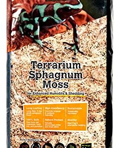 DBDPet Galapagos 5-Star Terrarium Sphagnum Moss Substrate Gold 0.33lb - Includes Attached Pro-Tip Guide