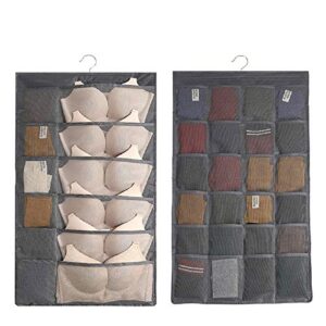 GUAGLL Household Wardrobe Storage Bag for Bra Panties Socks Non-Woven Storage Wall Hanging Bag