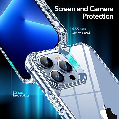 ESR for iPhone 13 Pro Max Phone Case, Military-Grade Protection, Shockproof Air-Guard Corners, Yellowing-Resistant Acrylic Back, Phone Case for iPhone 13 Pro Max, Air Armor Case, Clear