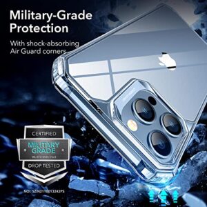 ESR for iPhone 13 Pro Max Phone Case, Military-Grade Protection, Shockproof Air-Guard Corners, Yellowing-Resistant Acrylic Back, Phone Case for iPhone 13 Pro Max, Air Armor Case, Clear